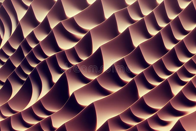 Three-dimensional Wavy Cells Pattern Abstract Background 3D Render ...