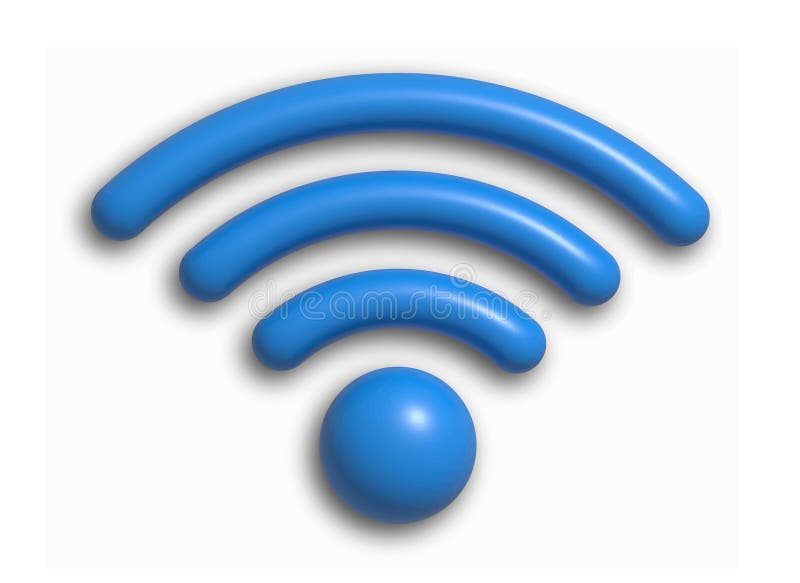 Three-dimensional Wi-Fi Icon. 3d Icons for Websites, Applications Stock ...