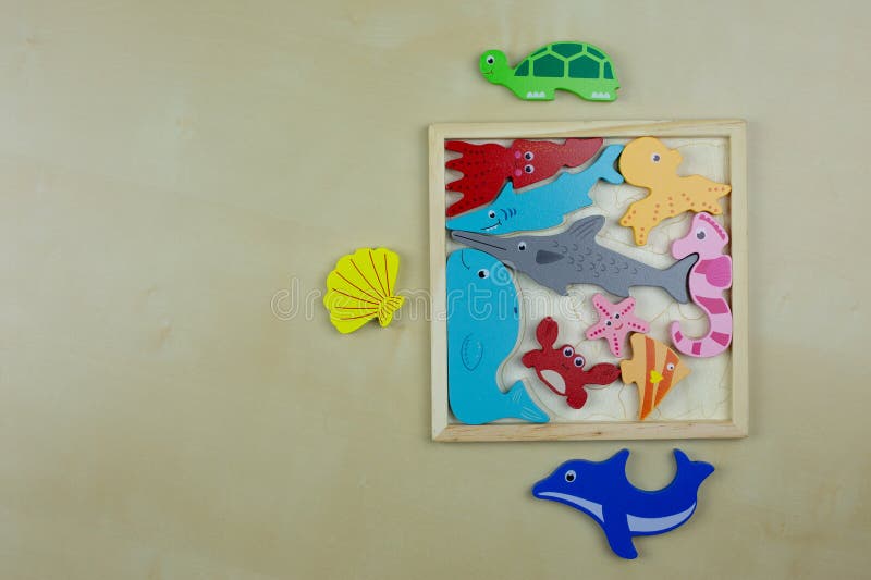 Three Dimensional Wooden Puzzle Stock Image - Image of colorful, learn ...