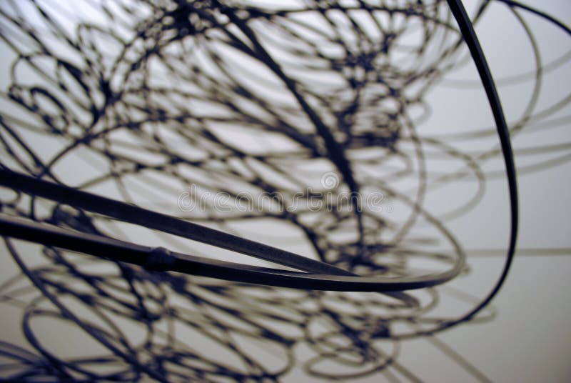 Three-dimensionally Folded Iron Wire in a Macro Shoot Stock Image ...