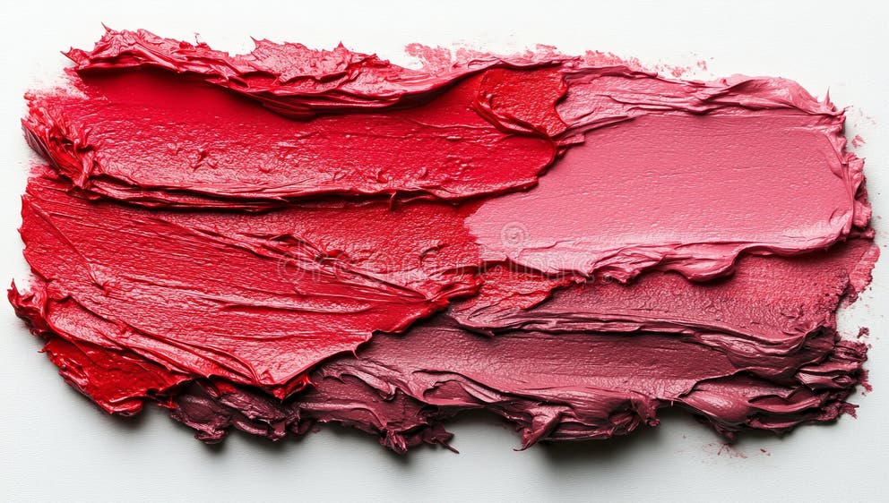 Three Distinct Lipstick Marks of Varying Colors Appear on a Plain White ...