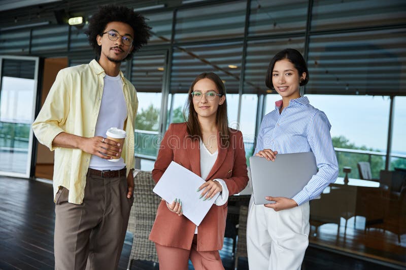 Two Colleagues Work Together on a Stock Image - Image of ...