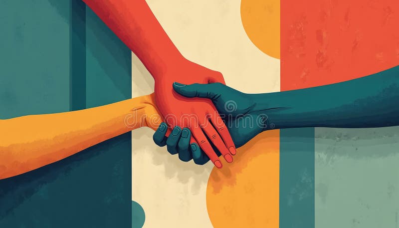 Unity Teamwork Friendship Ai Stock Illustrations – 7,636 Unity Teamwork ...