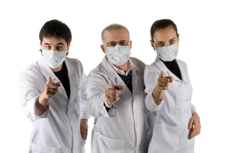 Doctors and nurse stock photo. Image of coat, isolated - 4332592