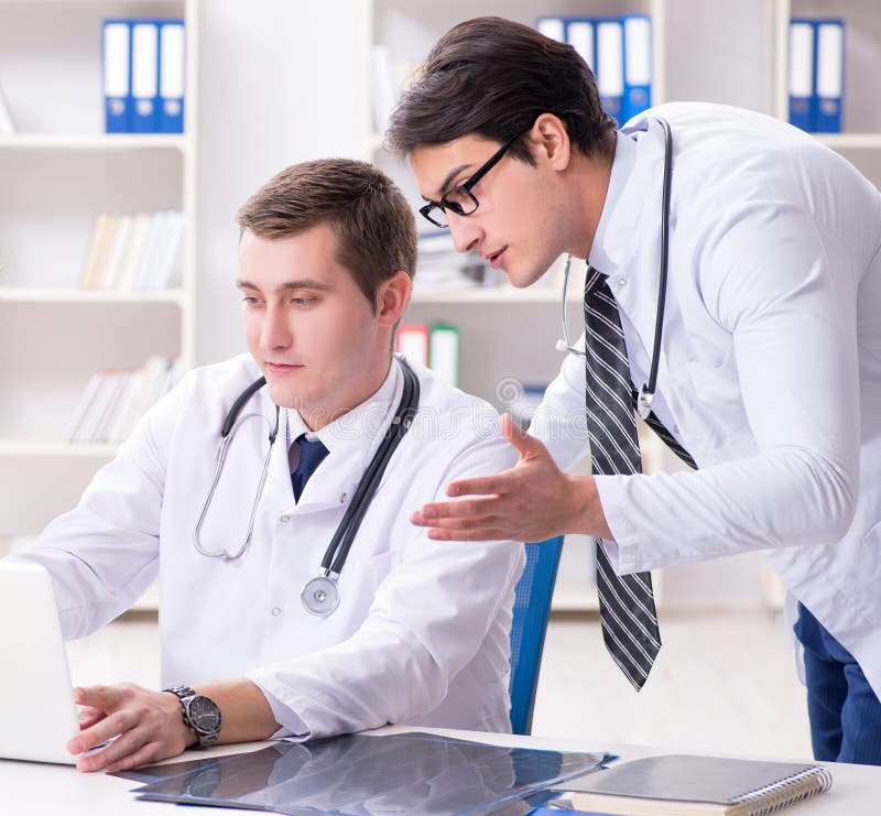 Young Male Doctor Working in the Clinic Stock Photo - Image of angry ...