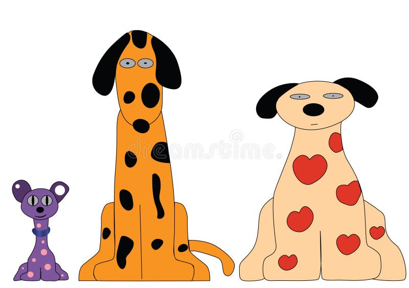 Cartoon Three Dogs Stock Illustrations – 822 Cartoon Three Dogs Stock ...
