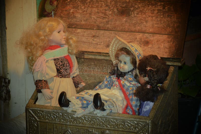 Three dolls stock image. Image of dress, horror, gent - 3258151