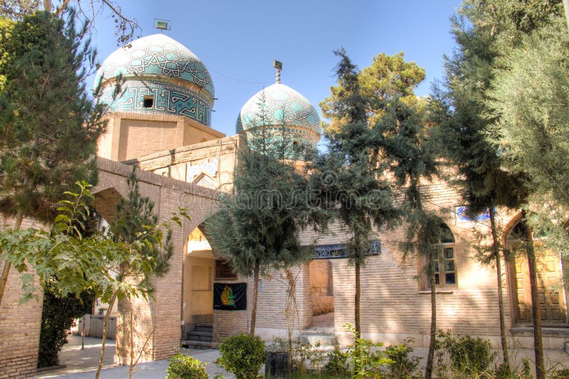 Three Dome Mosque in Kerman, Iran Stock Photo - Image of archirecture ...