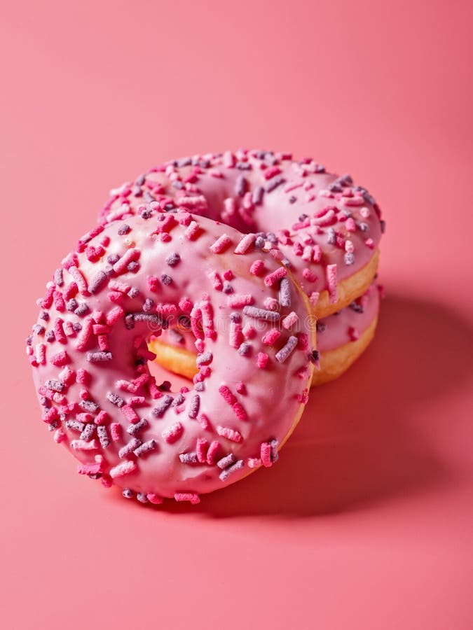 Three donuts stock photo. Image of sweet, snack, deep - 10602626