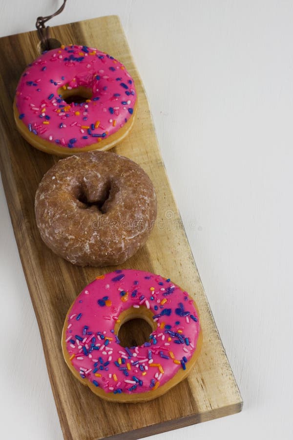 Three donuts stock photo. Image of sweet, snack, deep - 10602626