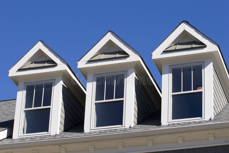 Three Dormers stock image. Image of houses, home, detail - 4569193