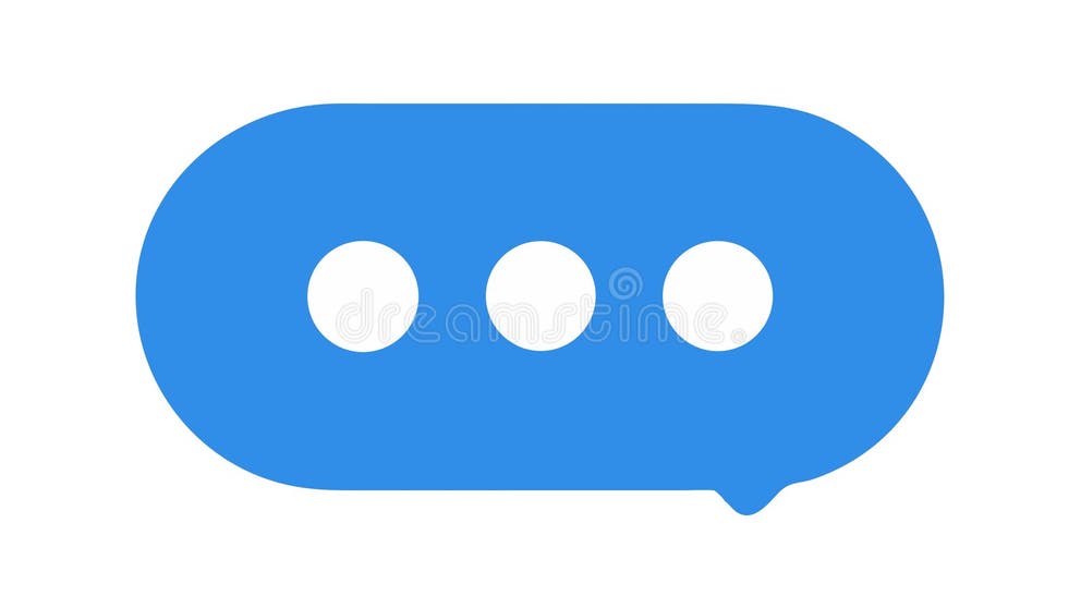 Three Dots Ellipsis, Chat Messaging Icon, Vector Design Generative AI ...