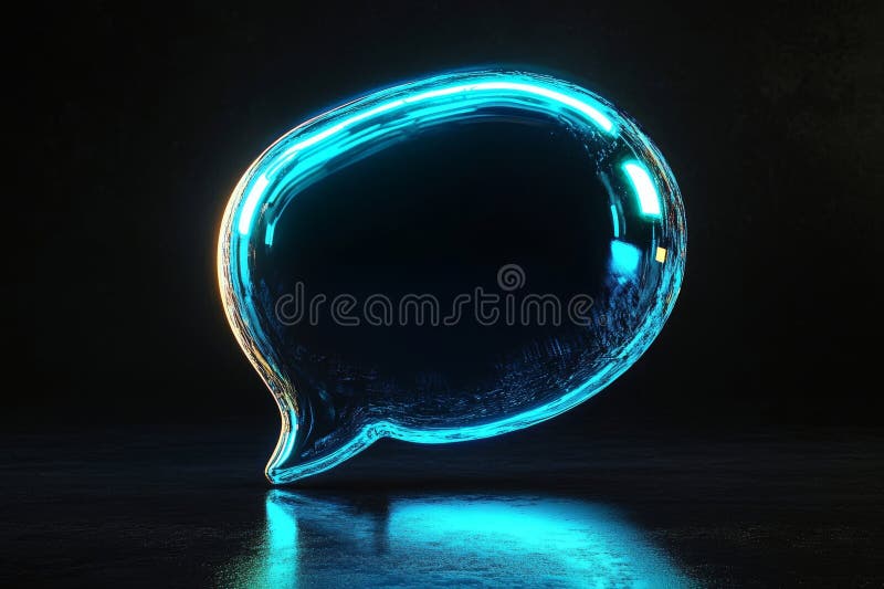 Three Dots in the Middle and a Speech Bubble on the Right. Concept of ...