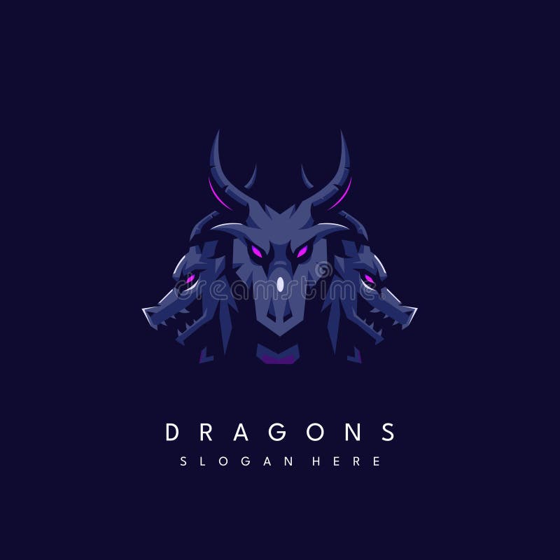 Three Dragons Logo stock vector. Illustration of google - 272411251