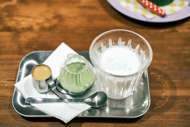 Three Drinks are on the Table. Stock Photo - Image of tableware, table ...