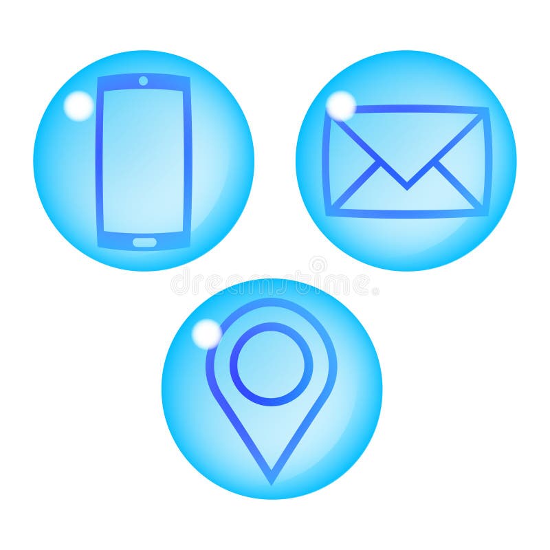 Three drops icons. stock vector. Illustration of geolocation - 155579055