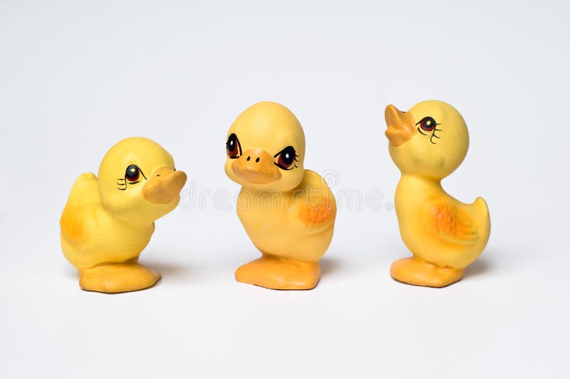 Three ducklings stock photo. Image of decoration, nature - 12331360