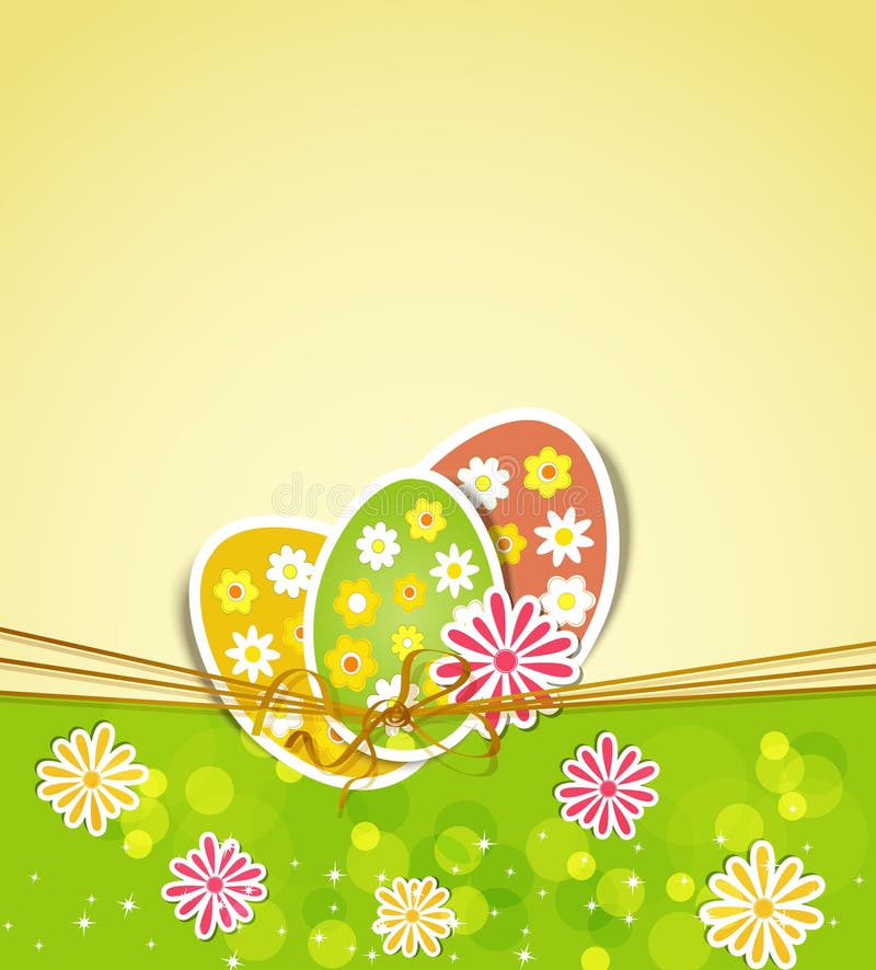 Easter card stock vector. Illustration of fest, clipart - 7843965