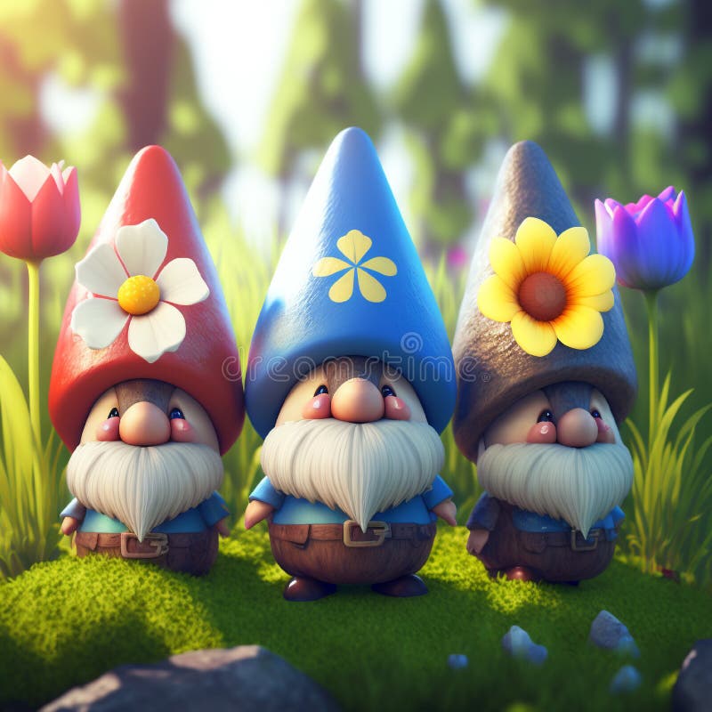 Spring Gnomes Stock Illustrations – 994 Spring Gnomes Stock ...