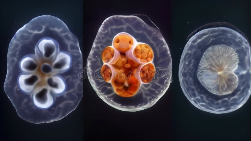 Three Egg Cells from Various Species Each with a Unique Shape and Size ...