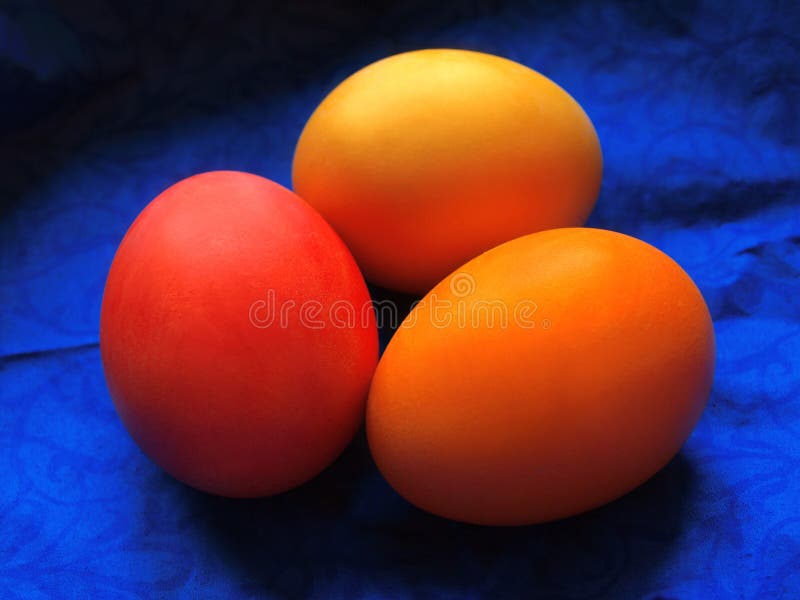 Three eggs stock photo. Image of blue, eastertime, april - 1874998