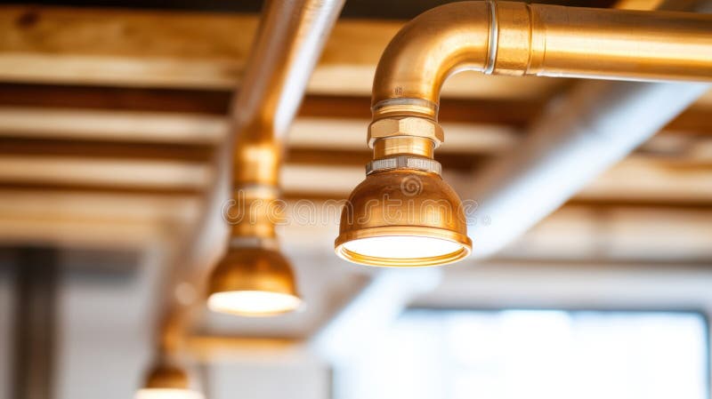 Three Elegant Lights Dangle Gracefully from the Ceiling, Casting a Warm ...