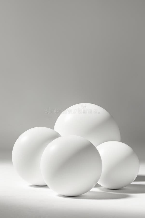 Three Elegant White Circles Graphic Design. Stock Photo - Image of ...