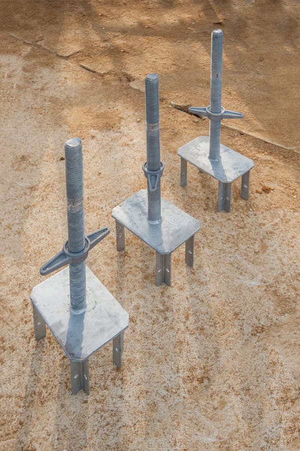 Three Elements of Scaffolding Support System Stock Photo - Image of ...