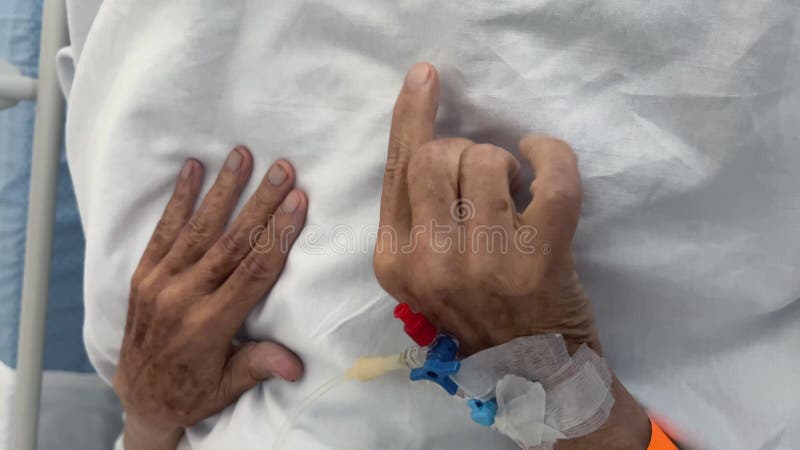 Hand of a Patient in Hospital Ward Stock Footage - Video of covid ...