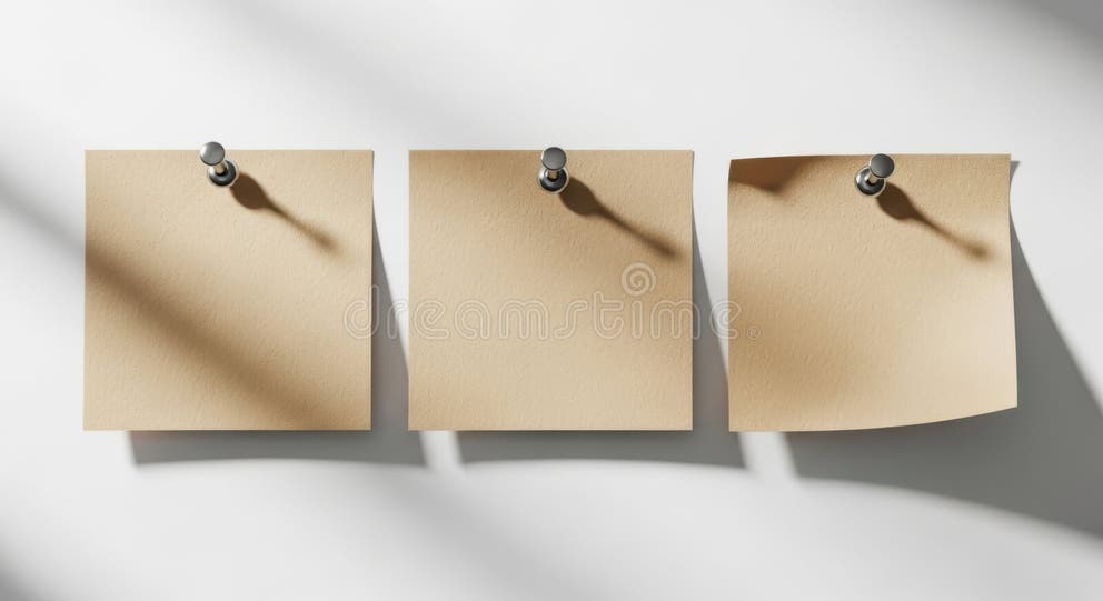 Blank Beige Sticky Notes Stock Illustrations – 243 Blank Beige Sticky ...