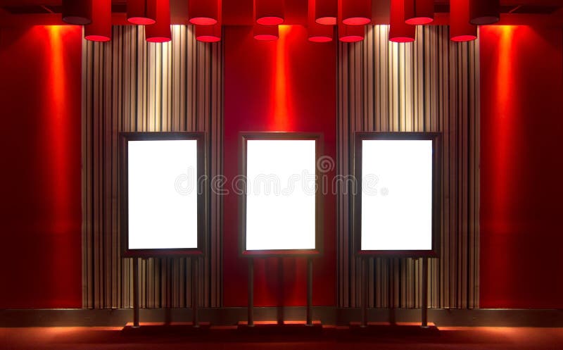 Three Empty frames stock photo. Image of copy, contemporer - 24483710