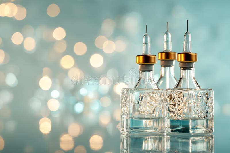 Three Empty Glass Bottles Sitting on a Table, Ideal for Food or Drink ...