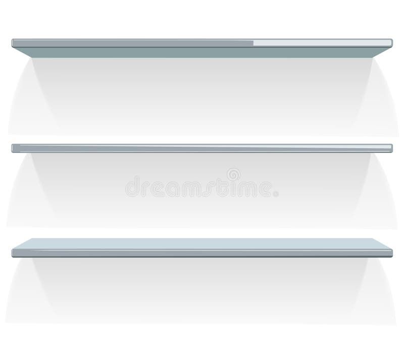 Three Empty Shelves. Vector. Stock Vector - Illustration of ideas ...
