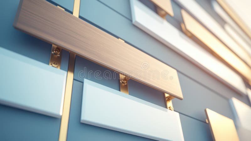 Three Empty Signs Mounted on the Wall of a Building, Awaiting ...
