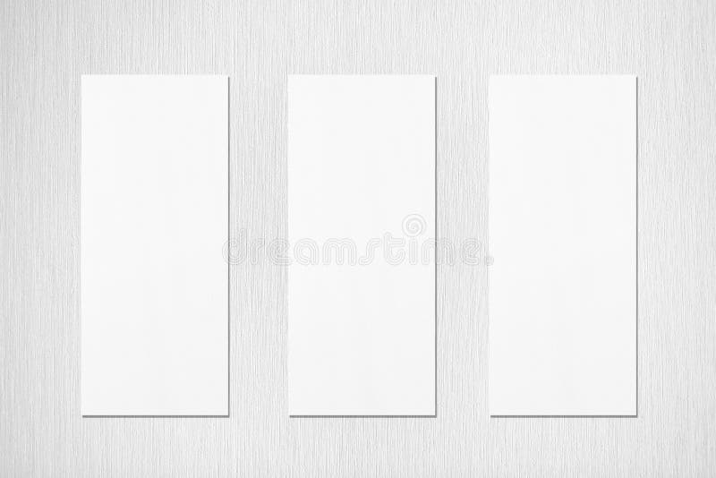 Three Empty White Vertical Rectangle Poster Mockups with Leaves Shadows ...