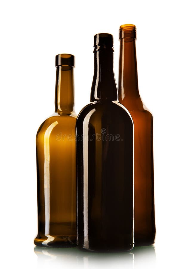 Empty wine bottle stock photo. Image of opened, space - 15079088