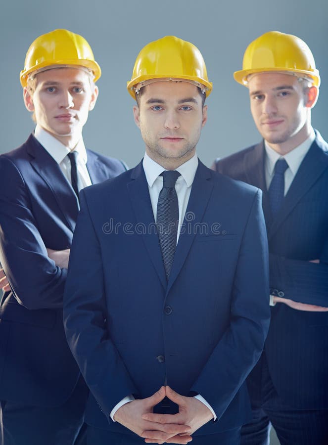 Three engineers stock photo. Image of architect, profession - 55223142