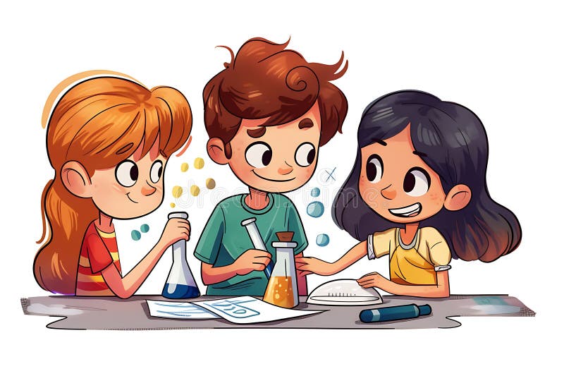 Children Learning Together Stock Illustrations – 7,514 Children ...