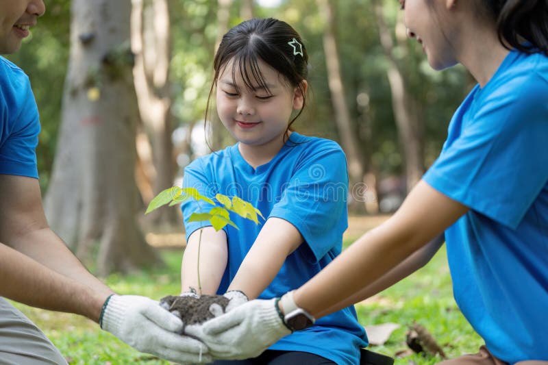 Sustainable Activities and Community Service. a Group of Young ...
