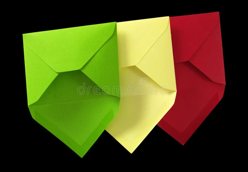 Three envelope. stock image. Image of cover, post, message - 17489585
