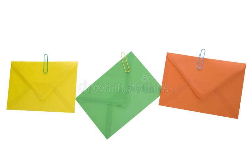 Three envelopes stock photo. Image of message, mail, holiday - 9164494