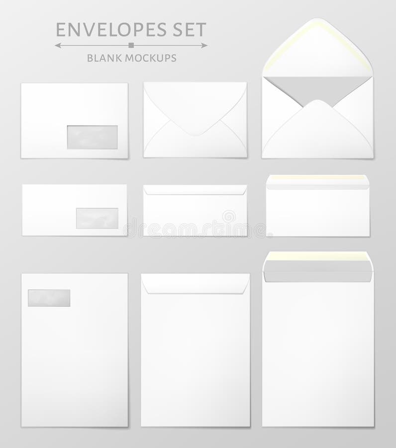 Mockup Open Closed Envelope Stock Illustrations – 1,349 Mockup Open ...