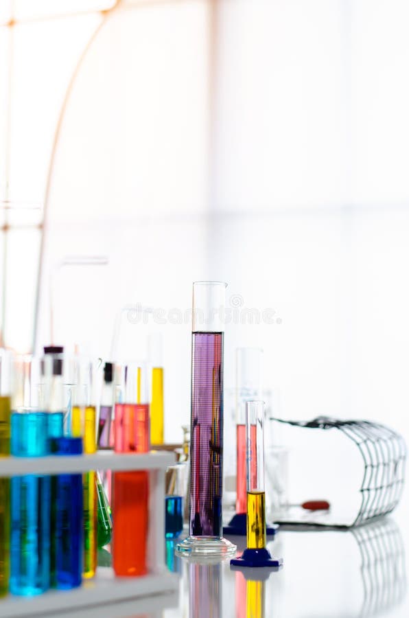 Three Erlenmeyer Flask , Glassware Stock Photo - Image of analysis ...