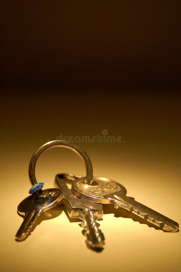 3 European Style Keys on a Ring. Stock Photo - Image of home, estate ...