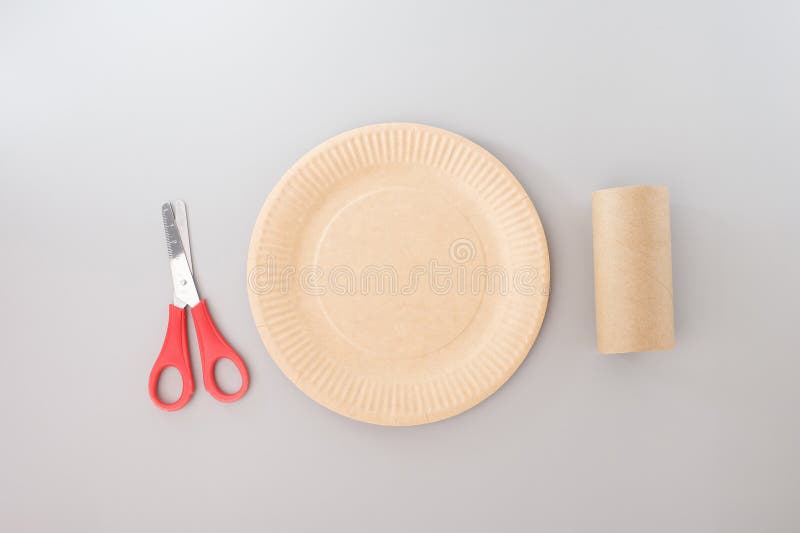 Three Everyday Objects Placed on Gray Surface, Pair of Scissors, Paper ...