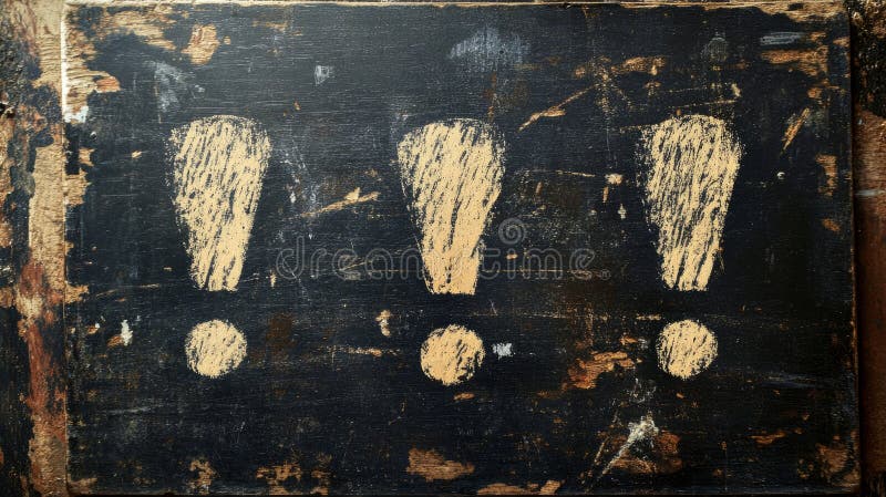 Three Exclamation Marks on a Distressed Background. Stock Photo - Image ...