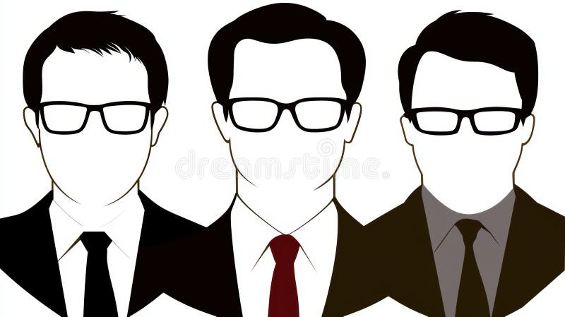 Faceless Businessmen stock illustration. Illustration of businessman ...