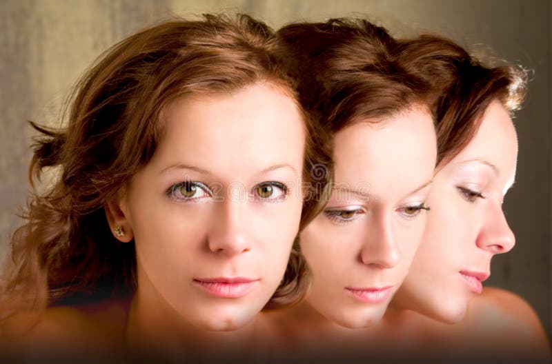 Three faces stock photo. Image of great, human, fantastic - 5907486