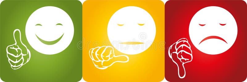 Three Faces and Hands, Traffic Light and Reviews Logo Stock Vector ...