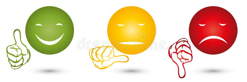Three Faces and Hands, Traffic Light and Reviews Logo Stock Vector ...